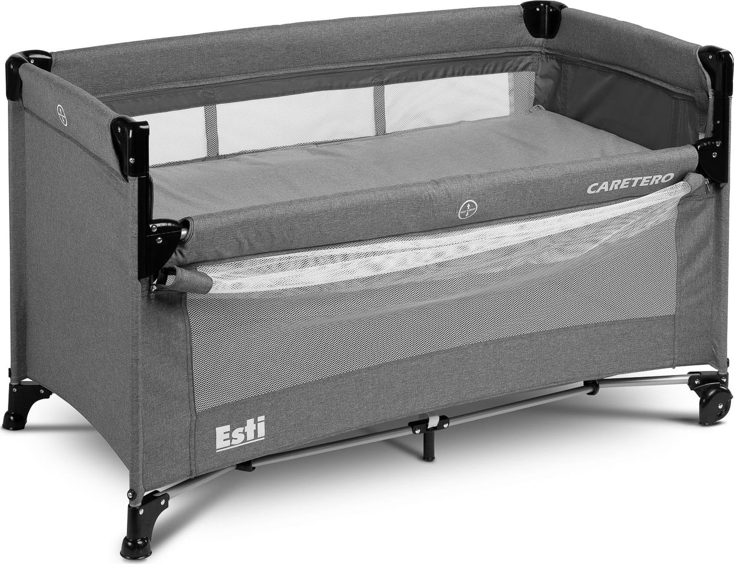 5908310386775 CARETERO ESTI GRAPHITE TRAVEL COT Caretero